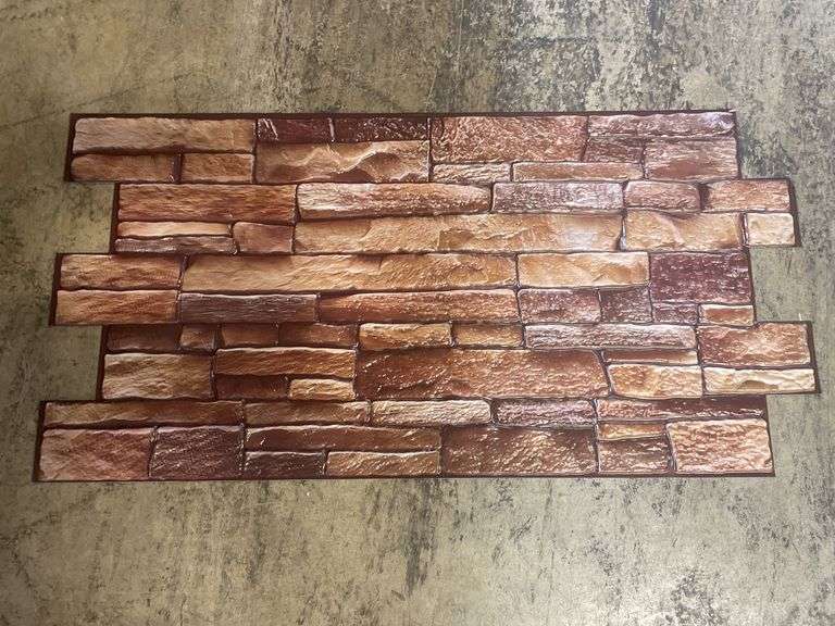 3 Boxes / Plastic Brick Wall Sheeting 38”x19” - Metzger Property ...