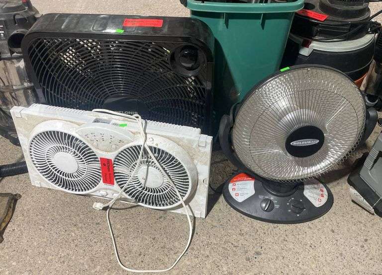Electric Fans Including SoleusAir, Pelonis, and Twin Window Fan ...