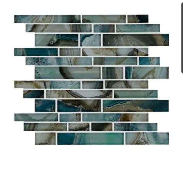 1- MSI Night Sky Subway 12 in. x 12 in. x 0.31 in. Glass Mesh-Mounted ...