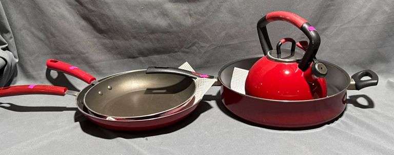 KitchenAid Teapot and Three Pans Including Tramontina - Metzger ...