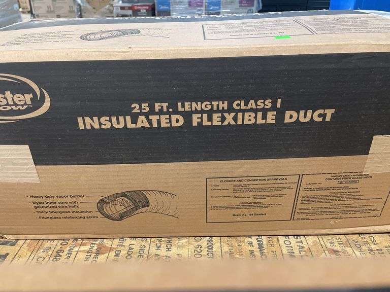 Master Flow 25ft Insulated Flexible Duct - Metzger Property Services, LLC