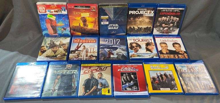 Blu-ray Discs Featuring Various Movies and Genres - Metzger Property ...