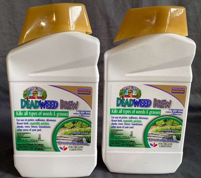 Two Bottles of Captain Jack’s Deadweed Brew Concentrate Weed Killer, 32 ...