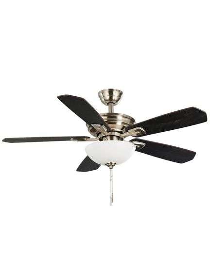 HAMPTON BAY - Wellston II 44 in. Indoor LED Brushed Nickel Dry Rated ...