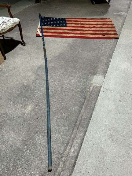 Bulldog Bunting American Flag dating before 1959 only 48 stars 4’ x 6 ...