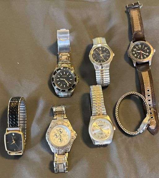 Quartz and Analog Wristwatches, including Pulsar, Sharp, and Consort ...