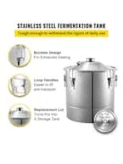 VEVOR - 5.3 Gal. Water Alcohol Distiller 304 Stainless Steel Alcohol ...