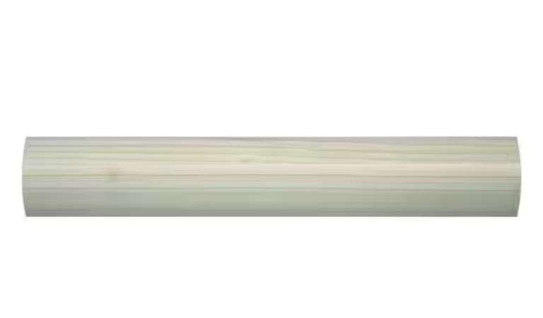 Everbilt 72 in. Heavy-Duty Coastal White Wood Closet Rod - Metzger ...