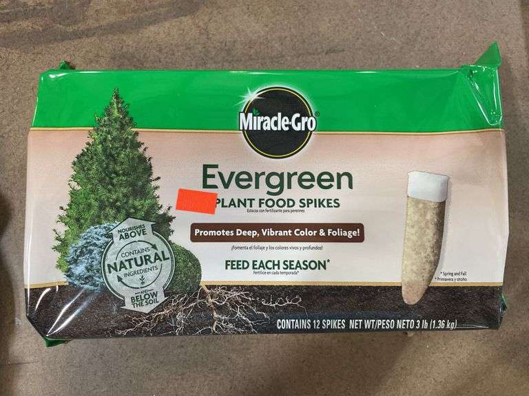 Miracle Evergreen Plant Food Spikes - 12 Spikes - Metzger Property ...