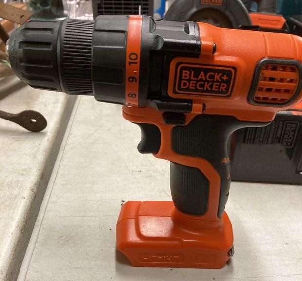 Black & Decker Tool Assortment-Drill/Circular saw 6”/reciprocating saw/light & 2-Batteries and ...