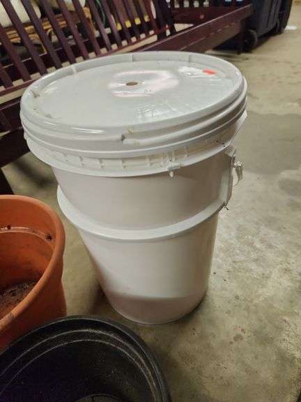 Plastic Bucket and Planters - Metzger Property Services, LLC