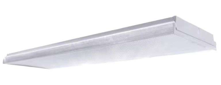 Commercial Electric 1-Pack 4 ft. 8000 Lumens Integrated LED White Wrap ...