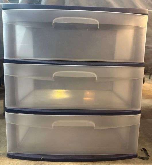 Plastic 3-Drawer Clear Storage Unit and 3-Drawer Chicago Bulls-Themed ...