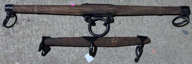 Double-Tree and Single-Tree Wooden Yoke Components with Metal Hardware ...