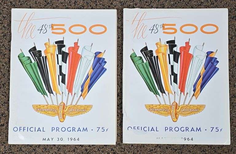 2 - May 30, 1964 Indianapolis Motor Speedway Indy 500 Programs ...