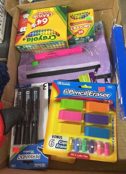 Erasers, Crayons, Markers, Office Supplies - Metzger Property Services, LLC