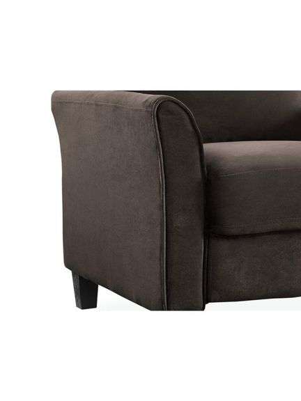 LIFESTYLE SOLUTIONS - Wesley 80.3 in. Flared Arm Polyester Rectangle 3 ...