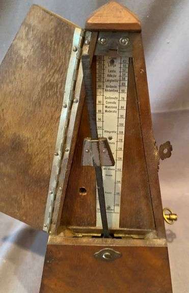 Mechanical Pyramid Metronome with Brass Components - Metzger Property ...