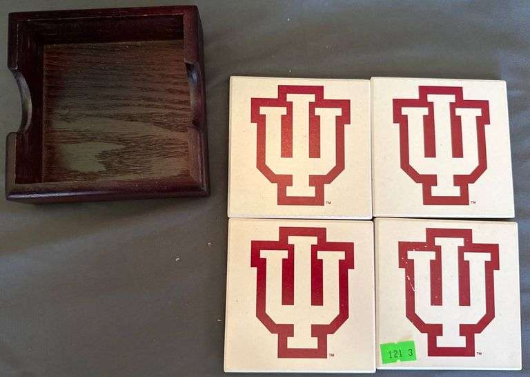 Indiana University-Themed Clock, Plate, and Coaster Set - Metzger ...