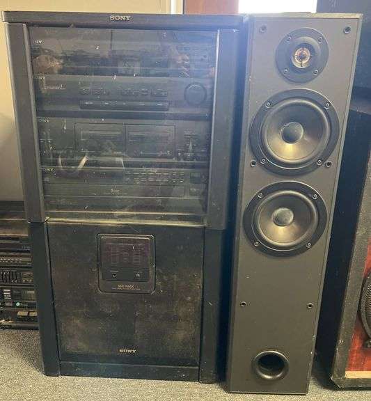 Sony SEN-R4420 Stereo System with Sony SS-MF411 Speaker System ...