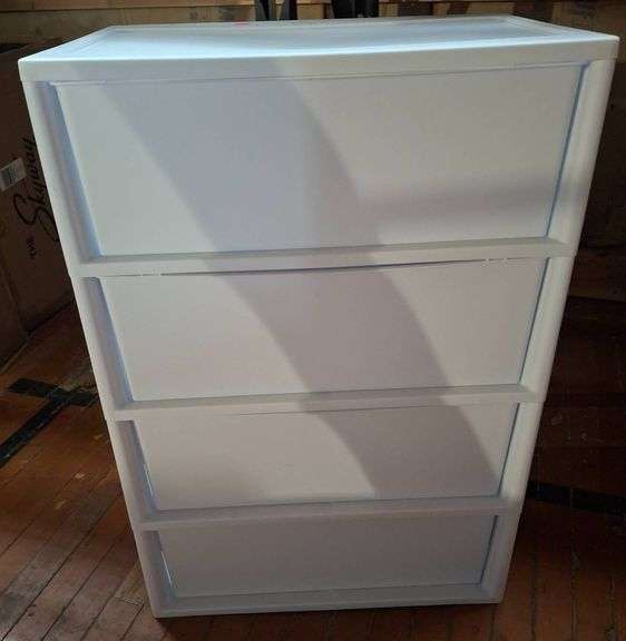 Sterilite 4-Drawer Plastic Storage Unit with Weave Pattern - Metzger ...