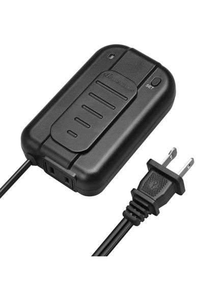 DEWENWILS - 5 ft. Extension Cord Black Dimmer Switch, Foot Dimmer for ...