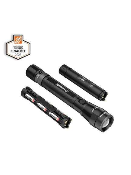 HUSKY - 5000 Lumens Dual Power LED Rechargeable Focusing Flashlight ...