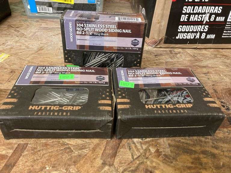 Wood siding nails 2-1/2”-3 boxes 1 lb each - Metzger Property Services, LLC