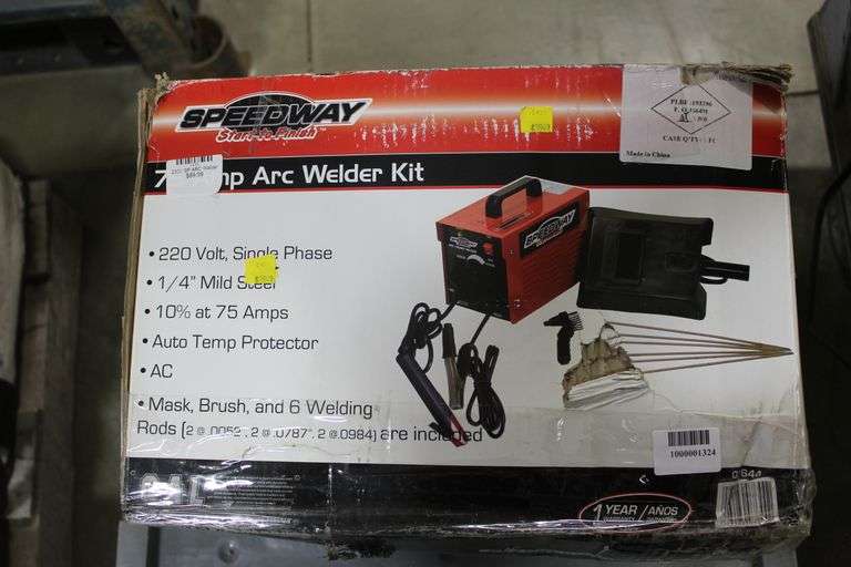 SPEEDWAY - Speedway 75 Amp Arc Welder Kit - Metzger Property Services, LLC
