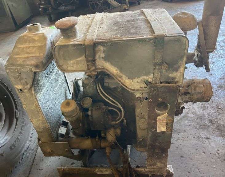 Industrial Stationary Engine with Cooling Radiator - Metzger Property ...