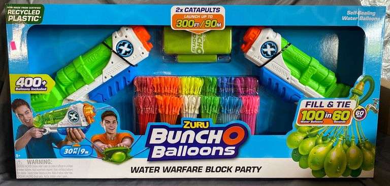 Zuru Bunch O Balloons Water Warfare Block Party Set with Launchers and ...