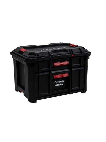 HUSKY - Build-Out 22 in. Modular Tool Storage 2-Drawer Tool Box ...