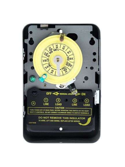 INTERMATIC - T100 Series 40 Amp 24-Hour Indoor Mechanical Timer with ...