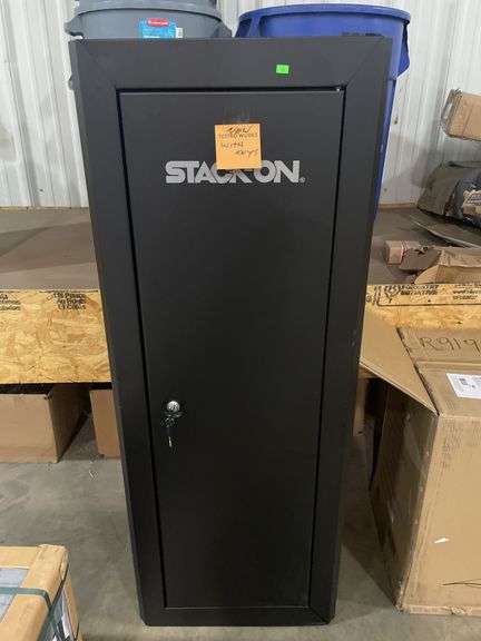 STACK-ON 24”x48” Gun Non-Fire Key Lock Gun Cabinet, Black With Keys ...
