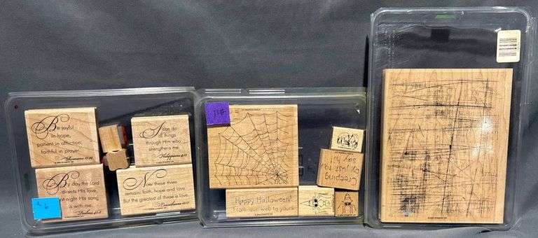 Rubber Stamps with Wood Mounts by Stampin’ Up Featuring Halloween ...