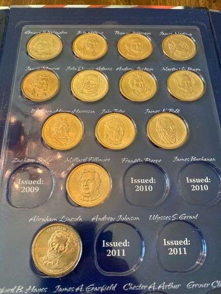 Presidential Dollars Coin Collecting Kit with 13 Coins and Companion ...