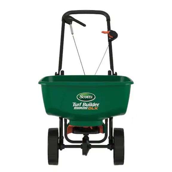 Scotts Turf Builder EdgeGuard DLX Push Broadcast Spreader Holds up to ...