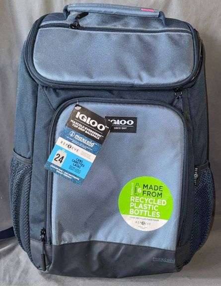 Igloo MaxCold Evergreen Cooler Backpack with Repreve Fabric - Metzger ...