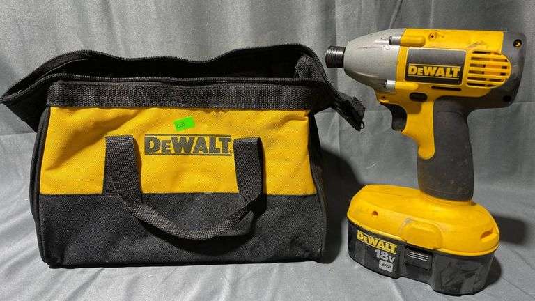 DeWalt 18V XRP Cordless Impact Driver with Battery, Bag, and Manual ...
