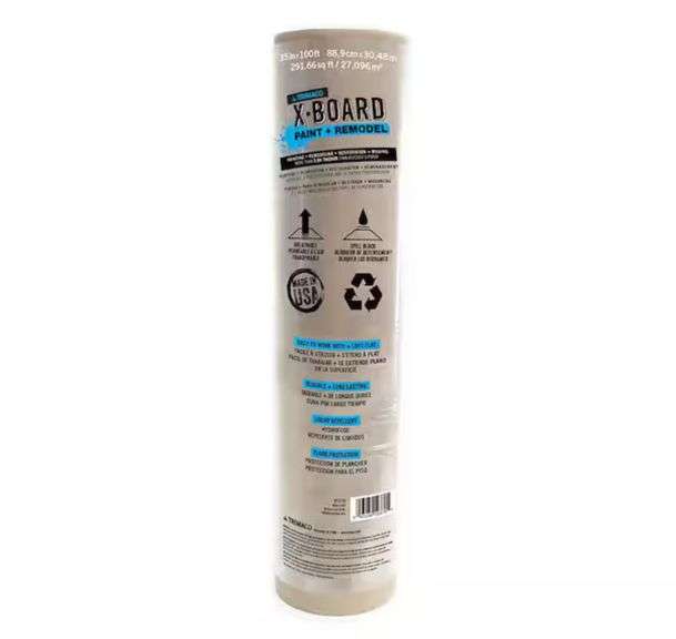 TRIMACO 2.9 ft. W x 100ft. L X-Board Heavy-Duty Surface Protection ...