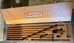 Wood Crate With Tools, Starrett Box and Metal Containers - Metzger ...