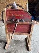 Improved Iron and Wood Corn Sheller, 29x19x41 Inches - Metzger Property ...