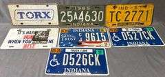 Indiana License Plates, 1950s–2000s - Metzger Property Services, LLC