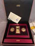 Gold Coin and Bar Set in Presentation Box with Holiday Gift Bags ...