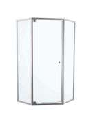 DELTA - 38 in. W x 74 in. H Neo-Angle Pivot Framed Corner Shower ...