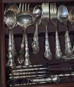 Naken’s Tarnish-Proof Silverware Chest with Flatware Set Including Reed ...