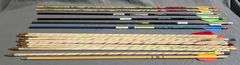 17 Mixed Archery Arrows with Various Shafts and Fletchings - Metzger ...