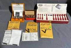 Ammunition Reloading Tools and Components Lot, Including Adapters, Dies ...