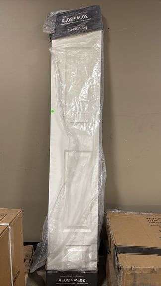 Masonite Traditional 30-in x 80-in (primed) 6-panel Textured Hollow ...