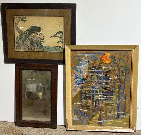Three Framed Artworks, Including Mixed Media and Prints - Metzger ...